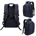 Waterproof Polyester Laptop Bag Backpack With USB Charge Port Black Color