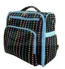 Professional Black Backpack Diaper Bag / Personalized Diaper Bags For Boys