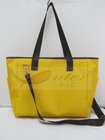 Beautiful Yellow Outdoor Tote Bags / Mothers Bag For Baby Reusable 34*28*15 CM