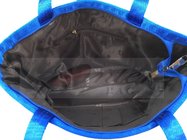Blue Nylon Webbing Waterproof Tote Bag Fashion Tote Bags For Travel Reusable