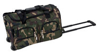Camouflage Waterproof Duffel Bag With Wheels , Rolling Duffle Bag Luggage 