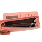 Orange Color Multi Card Organizer , PU Leather Clutch Wallets For Women 