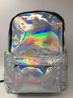 Customized Logo Laptop Messenger Bags Laser PU Hologram Backpack PU Material