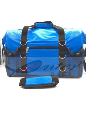 Blue 500D Polyester PVC Travel Cooler Bag With Screen Printing / Embossing Logo