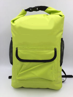 20L Yellow 500D PVC Outdoor Products Waterproof Backpack OEM / ODM Available